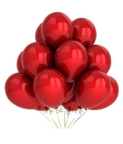 BubbleTrouble.in Happy Birthday Banner(Red) & Balloons Combo for ...