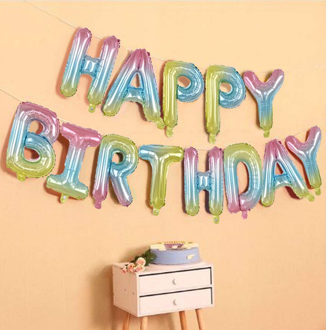 BubbleTrouble.in Happy Birthday Letter Foil Balloon Birthday Party ...