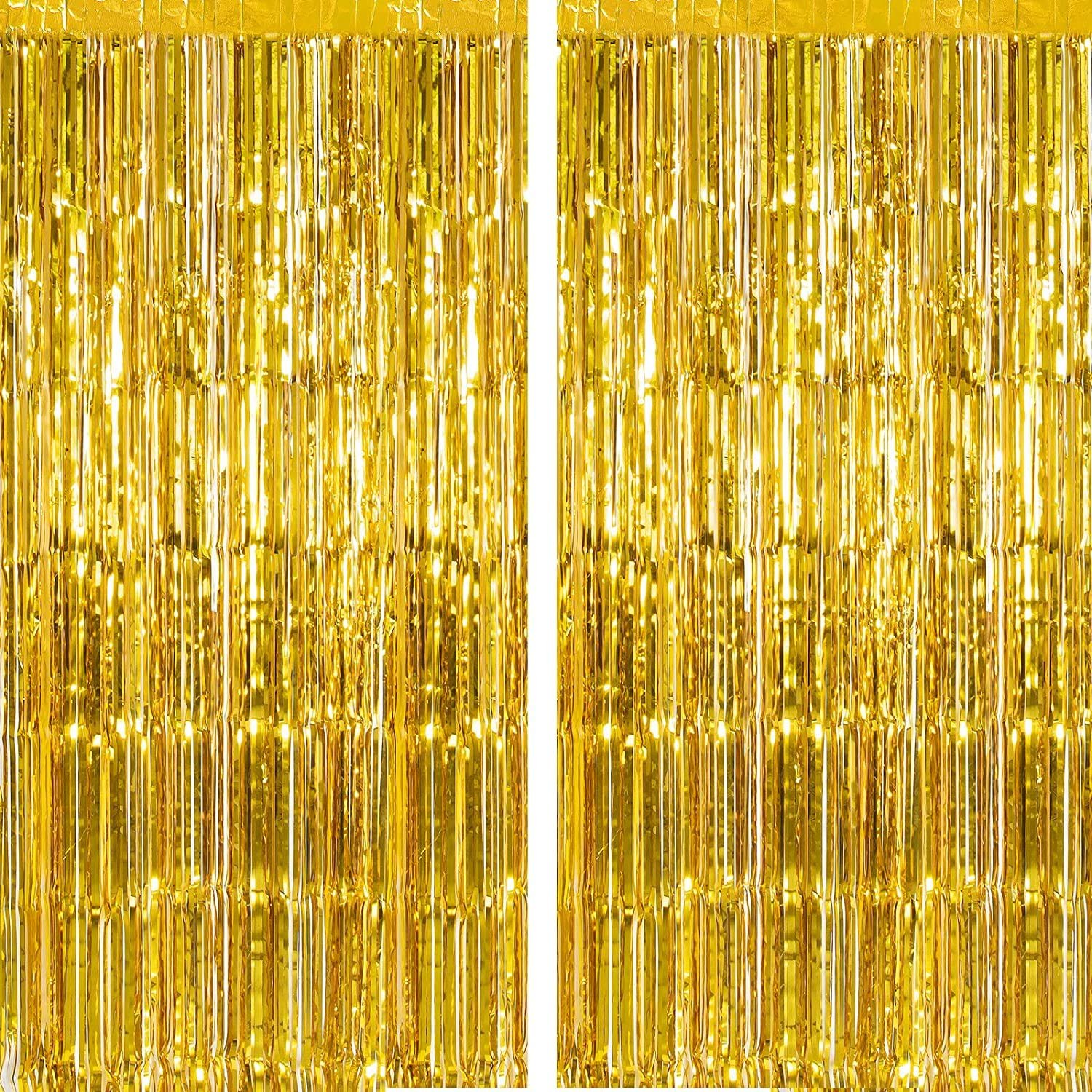 BubbleTrouble.in Gold Metallic Foil Curtains for Birthday Decoration ...