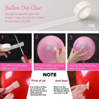 BubbleTrouble.in Balloon Arch, Tying Tool and Balloon Glue Dots Kit for ...