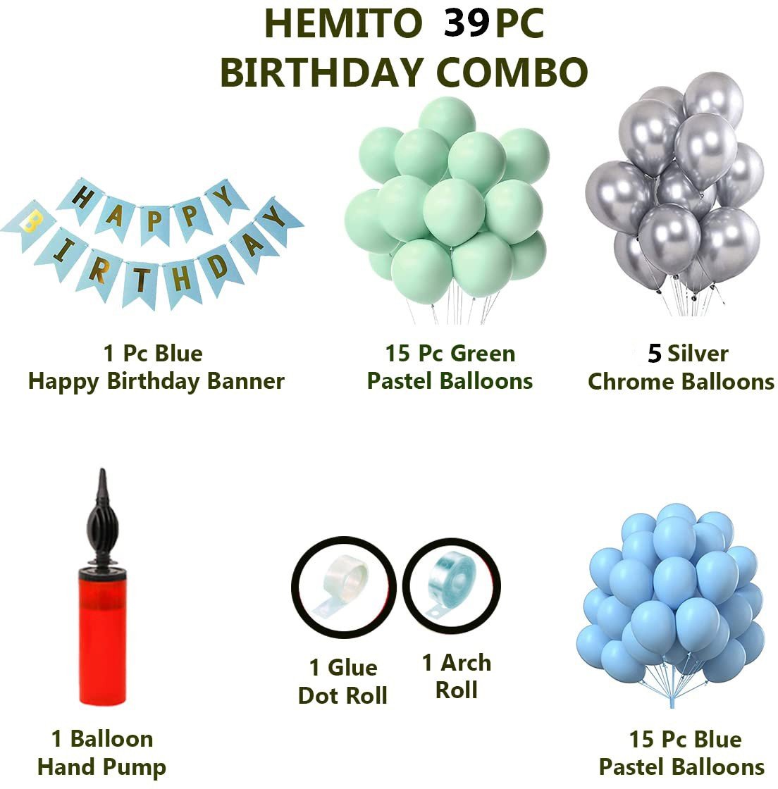 BubbleTrouble.in Birthday Decoration Items Combo kit for Boys Girls ...