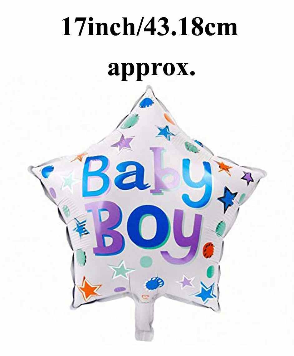 BubbleTrouble.in Boy 1st Birthday Themed Balloons Blue - Pack of 5